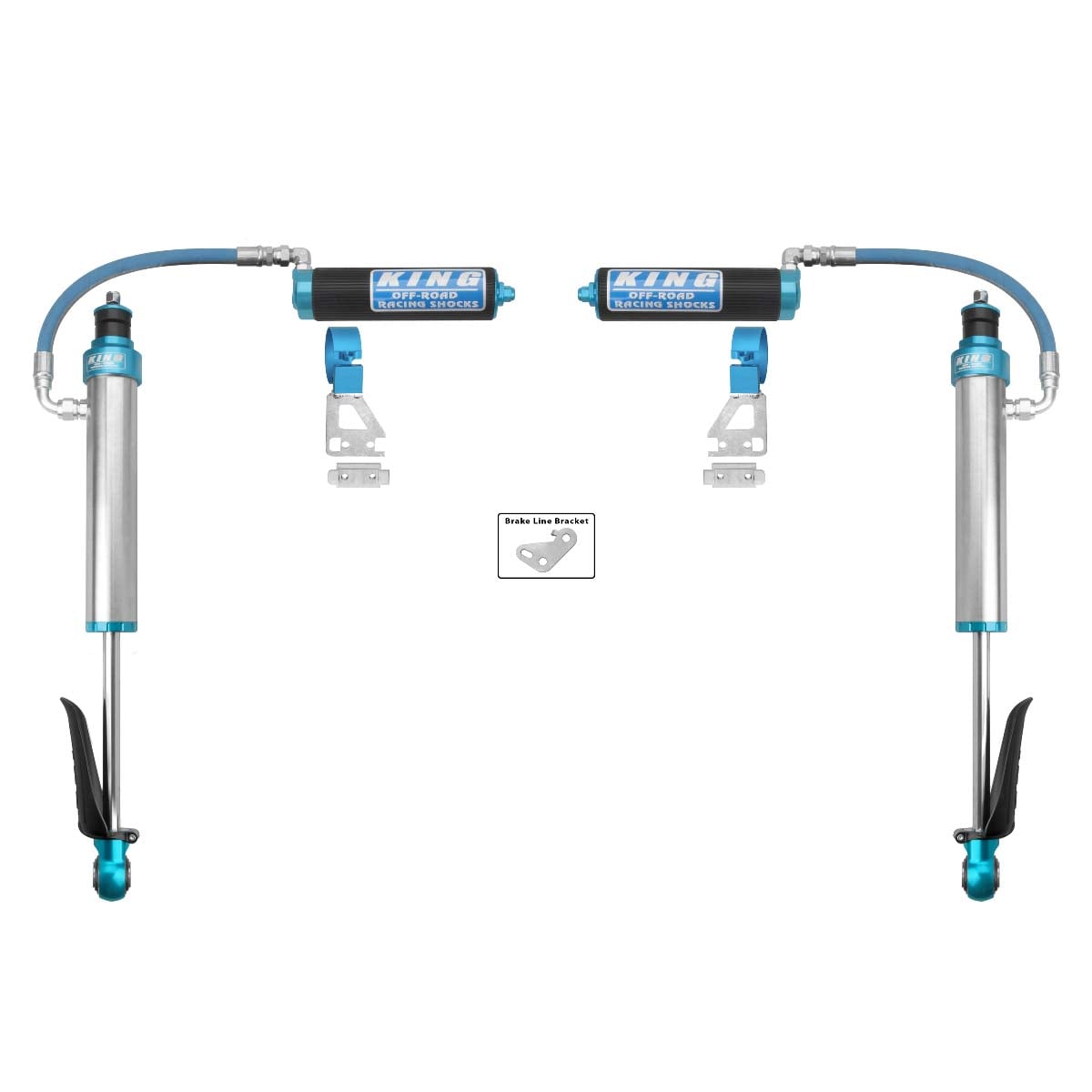 King 2.5 Rear Remote Reservoir Shocks for 2024+ Toyota Tacoma (Pair ...