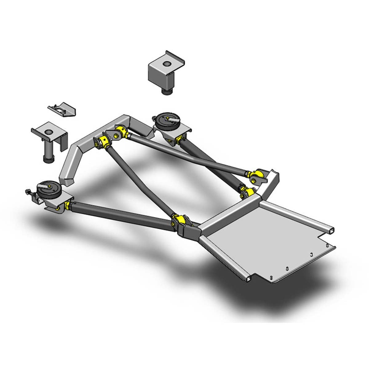 Clayton Off Road Jeep Cherokee Rear Long Arm Coil Conversion Kit for ...