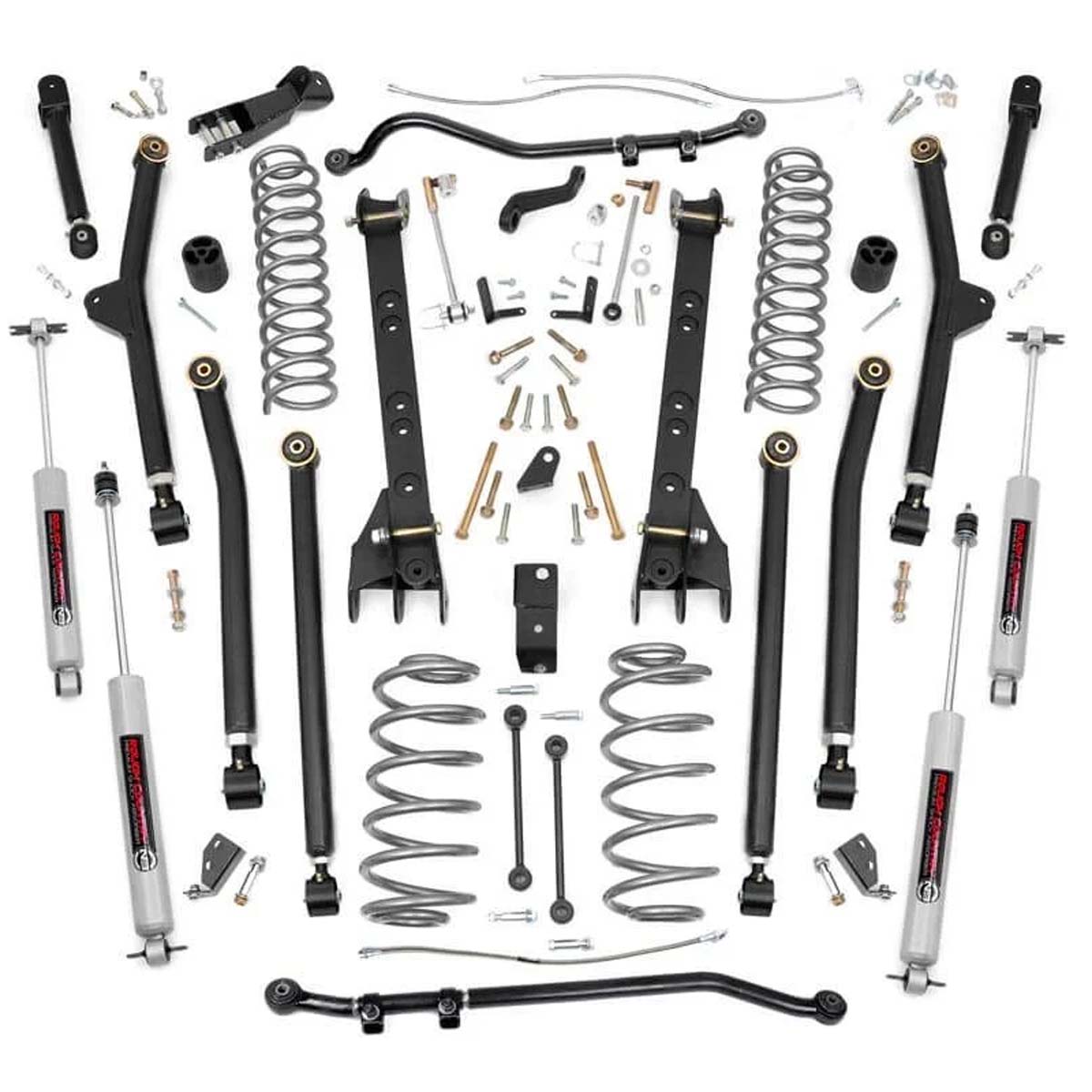 Rough Country 6 Inch Lift Kit Long Arm for 1997-2006 Jeep Wrangler TJ ...