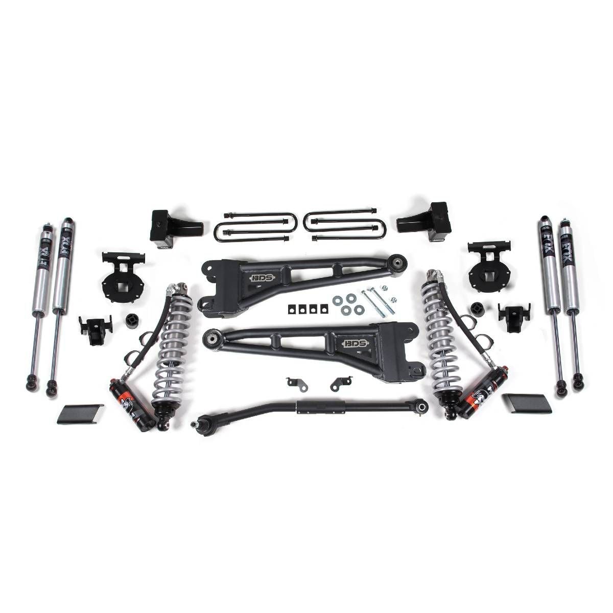 BDS Suspension 2.5 Inch Lift Kit w/ Radius Arm | FOX 2.5 Performance Elite Coil-Over Conversion ...